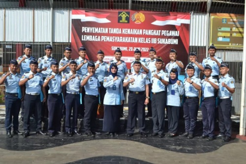 26 Pegawai Lapas Kelas IIB Sukabumi Naik Pangkat, Kalapas, "Naik ...